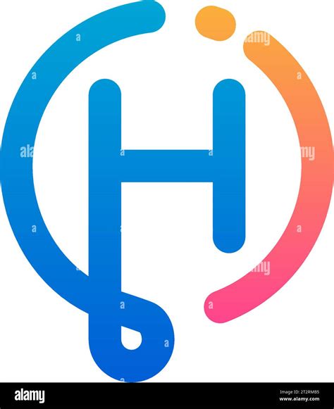 Hi Logo Hi Monogram Initial Hi Logo Letter Hi Logo Icon Vector