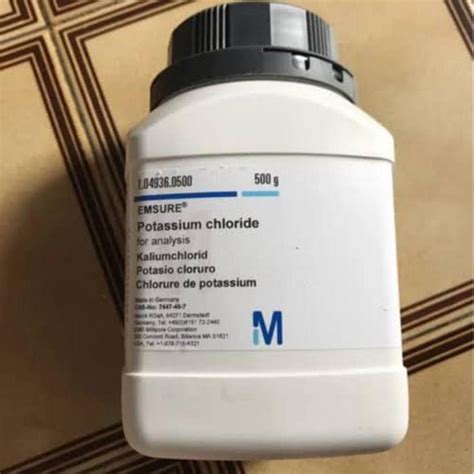Potassium Chloride Kcl E508 500gm Merck Germany For Laboratory Fertilizer And Other