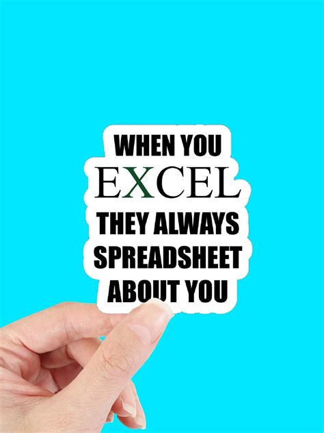 Spreadsheet Sticker Laptop Decals Tumbler Stickers Water Bottle
