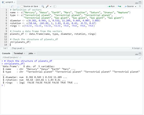 Data Frames In R