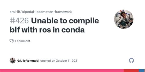 Unable To Compile Blf With Ros In Conda Issue Ami Iit Bipedal Locomotion Framework GitHub
