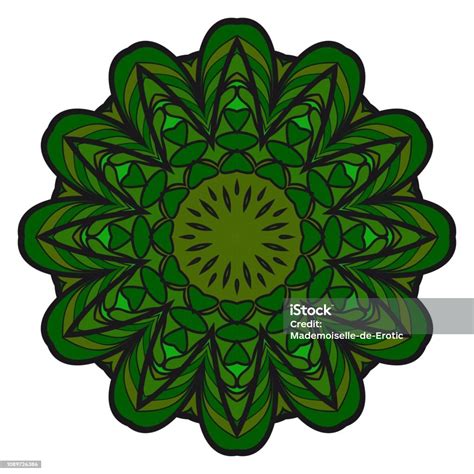 손헤 너 민족 만다라를 그려 원형 레이스 장식입니다 벡터 일러스트입니다 색칠 책 인사말 카드 초대장 문신 안티 스트레스 치료 패턴 0명에 대한 스톡 벡터 아트 및 기타