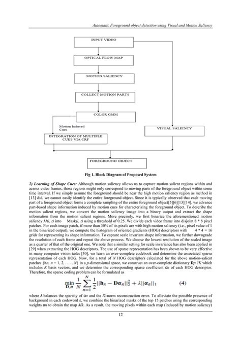 Automatic Foreground Object Detection Using Visual And Motion Saliency