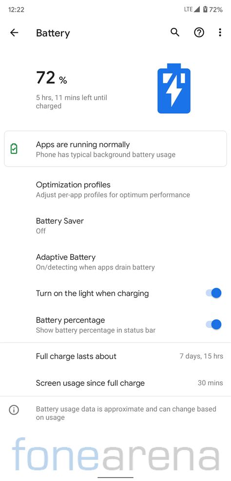 POCO F1 Android 11 FoneArena Pixel Experience Battery 1 Fone Arena