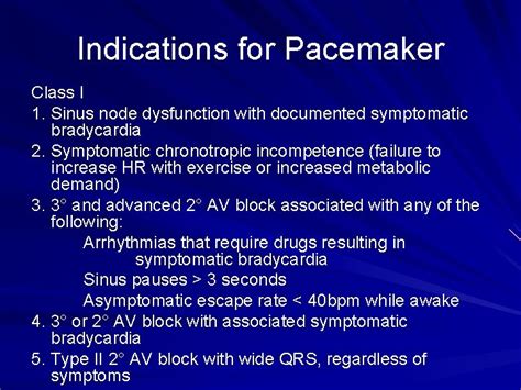 Pacemakers Outline 1 Pacemaker Codes 2 Pacemaker Configurations