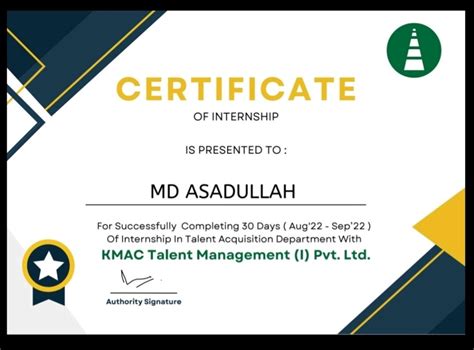 Md Asadullah On Linkedin Thankyou Experience Internship