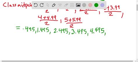 ⏩solvedidentify The Class Width Class Midpoints And Class Numerade