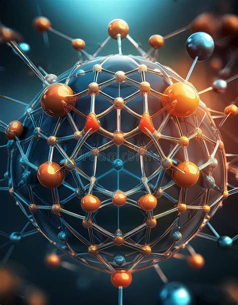 A Complex Network Of Interconnected Spheres And Lines Representing A Neural Network Or A