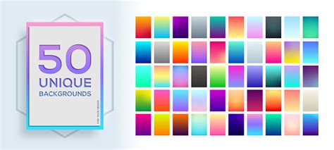 50 최고의 독특한 부드러운 색상 그라디언트입니다 현대 스크린 모바일 애플 리 케이 션 미래의 포스터 전단지 카드 서식 파일에 대 한 벡터 디자인 벡터 부드러운 색상