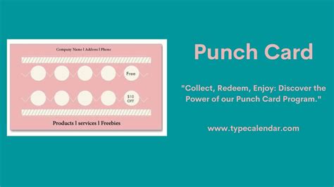 Free Customer Loyalty Punch Cards Templates Free Printables