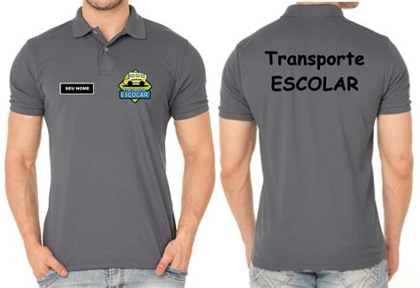 Camisa Polo Masculino Transporte Escolar Bordado Innovare Sul Loja
