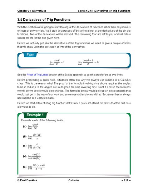 Derivatives Of Trigonometic Exponential Logarithmic And Inverse Trigo Functions Chapter