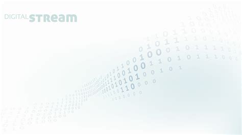 Digital Stream Minimal Design With Binary Code Wavy Connection Stock