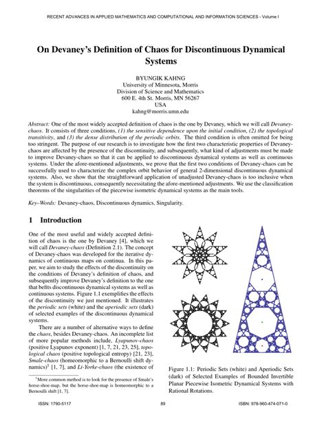pdf on devaney s definition of chaos for discontinuous dynamical systems