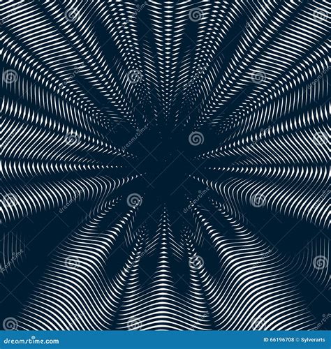 Moire Style Gradient Optical Pattern Motion Effect Tile Decor Stock Vector Illustration Of