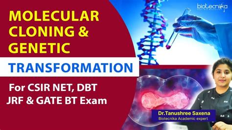 best lecture on molecular cloning and genetic transformation biotecnika