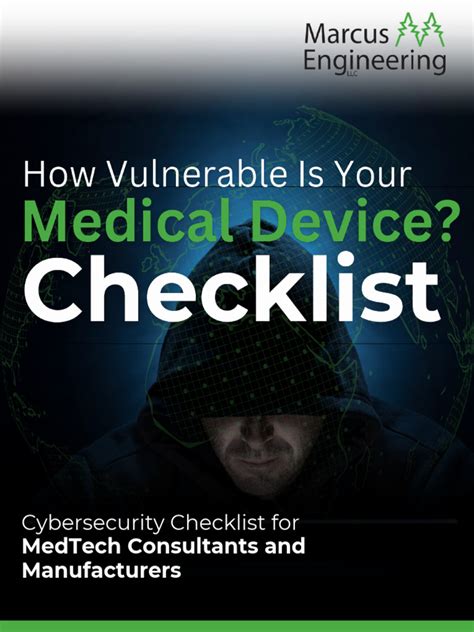 Medical Device Vulnerability Checklist Pdf Security Computer Security
