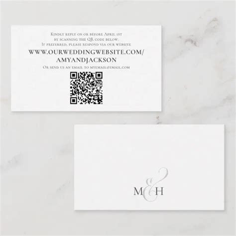 Minimalist Simple Photo QR Code Website Template Zazzle