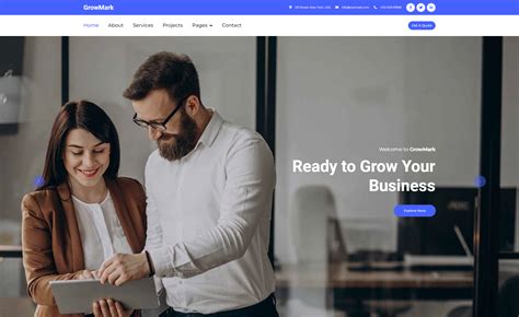 Growmark Free Bootstrap 5 Digital Marketing Agency Template