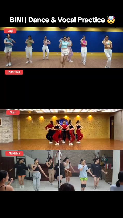 Bini Dance And Vocal Practice Compilation Tiktok