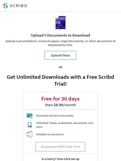 Get Unlimited Downloads With A Free Scribd Trial Pdf Lifestyle