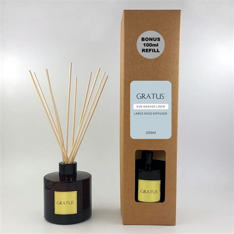 Sun Washed Linen Large Reed Diffuser 200ml Gratus