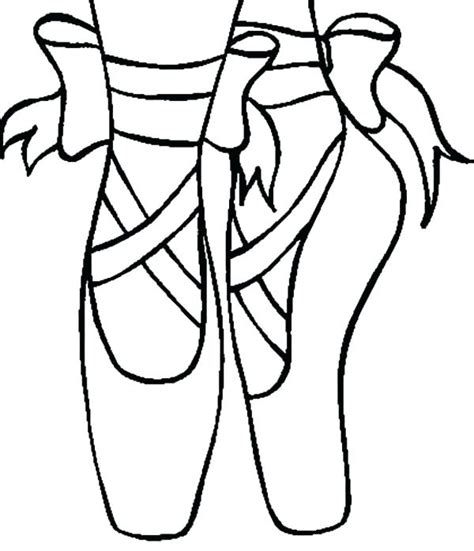 Dance Shoes Coloring Pages At Free Printable