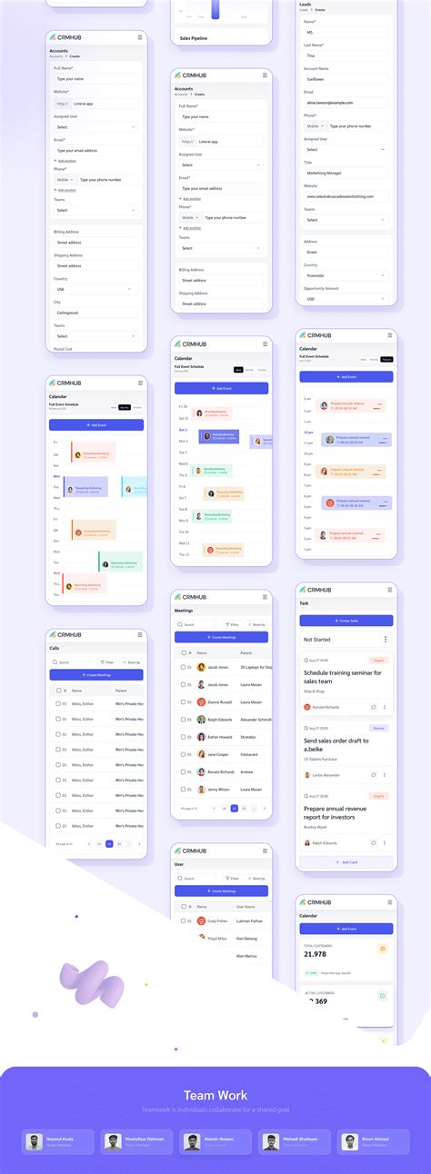 saas web application crm dashboard behance