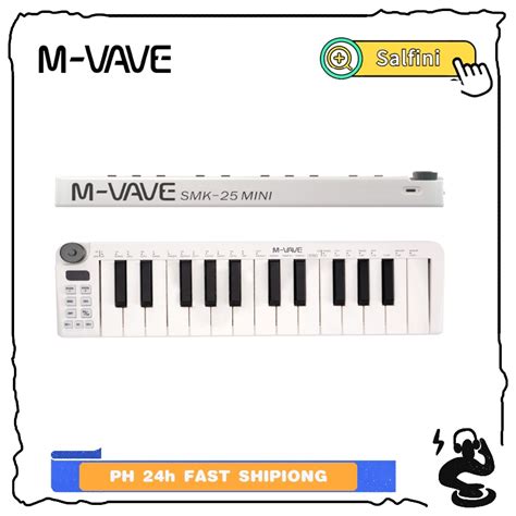 M VAVE SMK 25mini MIDI Keyboard Rechargeable 25 Key MIDI Control Keyboard Mini Portable USB