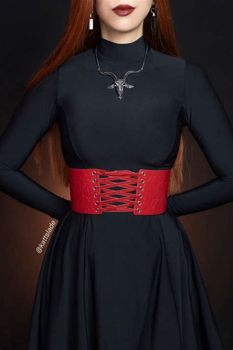 Hellfire Tie It Up Corset Belt Addams Dress Alternative Fashion