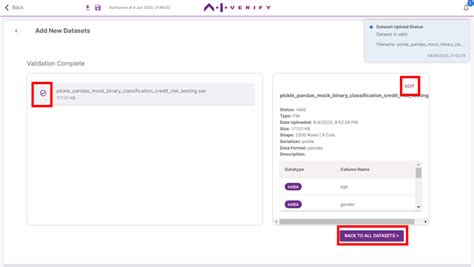 4 Select Testing Dataset Ai Verify User Guide