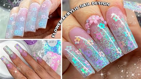 Acrylic Nails Designs Glitter