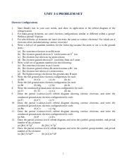 Unit 3 4 Problem Set Pdf UNIT 3 4 PROBLEM SET Electron Configurations 1 2 3 4 5 6 7 8