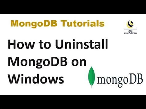 How To Uninstall MongoDB On Windows MongoDB Uninstallation MongoDB