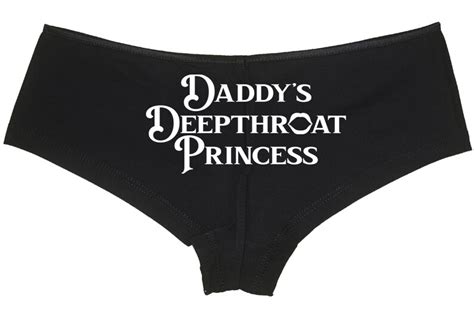 DADDY S DEEPTHROAT PRINCESS Black Panties Daddys Baby Girl Etsy