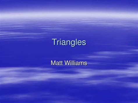 PPT Triangles PowerPoint Presentation Free Download ID