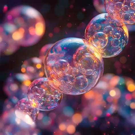 Multiple Bubbles Connected By Colorful Dna Stock Illustration Illustration Of Copy Modern