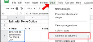 How To Split Cells In Google Sheets In Examples