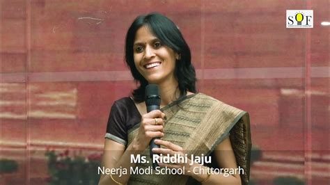 Ms Riddhi Jaju Teacher Of Neerja Modi School Chittorgarh At Sof