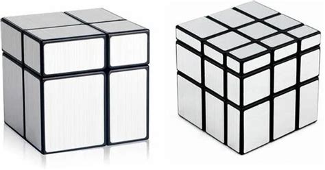 D Eternal Silver Mirror Cube 2x2 And 3x3 Speed Cube Set 2x2x2 And 3x3x3 Mirror Blocks Different