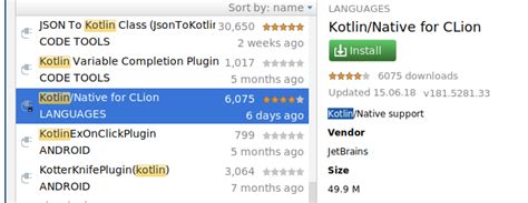 Clion 2018 And Kotlin Native Plugin Native Kotlin Discussions