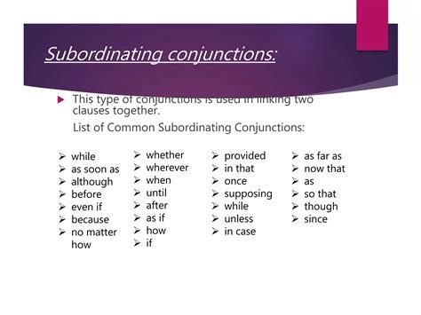 Types Of Sentences Types Of Simple Sentences Clauses Conjunctions Ppt