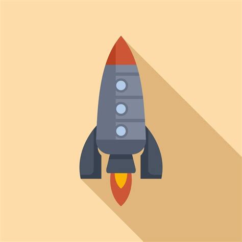 Premium Vector Rocket Space Icon Flat Vector Spaceship Launch Smoke Idea