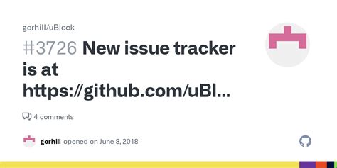 New Issue Tracker Is At Https Github UBlockOrigin UBlock Issues Issues Issue