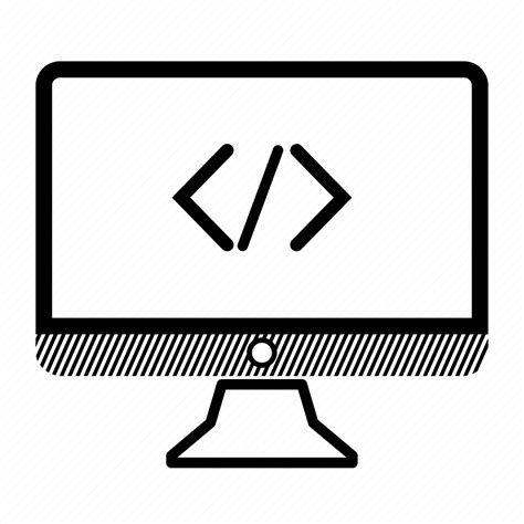 Code Computer Desktop Monitor Server Icon Download On Iconfinder