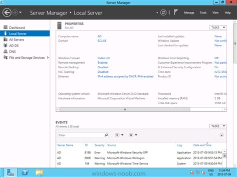 Scom 2012 Sp1 In A Lab Installation Part C Install Active Directory Domain Services Scom