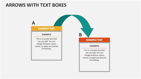Arrows With Text Boxes Template For PowerPoint And Google Slides PPT Slides