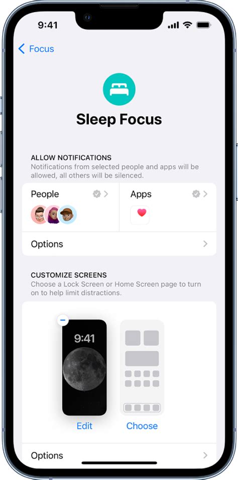 Set Up A Schedule For A Sleep Focus In Health On Iphone Apple Support