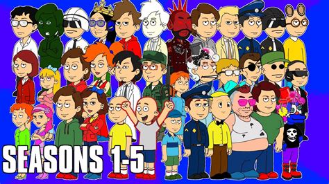 The Goanimate Mega Cut Classic Caillou Gets Grounded Seasons 1 5 Youtube