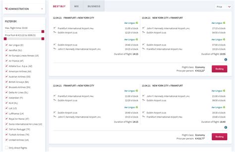 New Filters For The Atlatos Flight Search Atlatos Gmbh